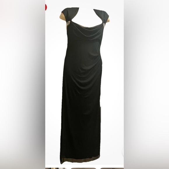 R&M Richards | Dresses | Rm Richards Elegant Black Prom Dress | Poshmark